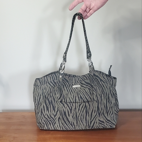 Baggallini | Bags | Baggalini Large Satchel Zebra Print | Poshmark